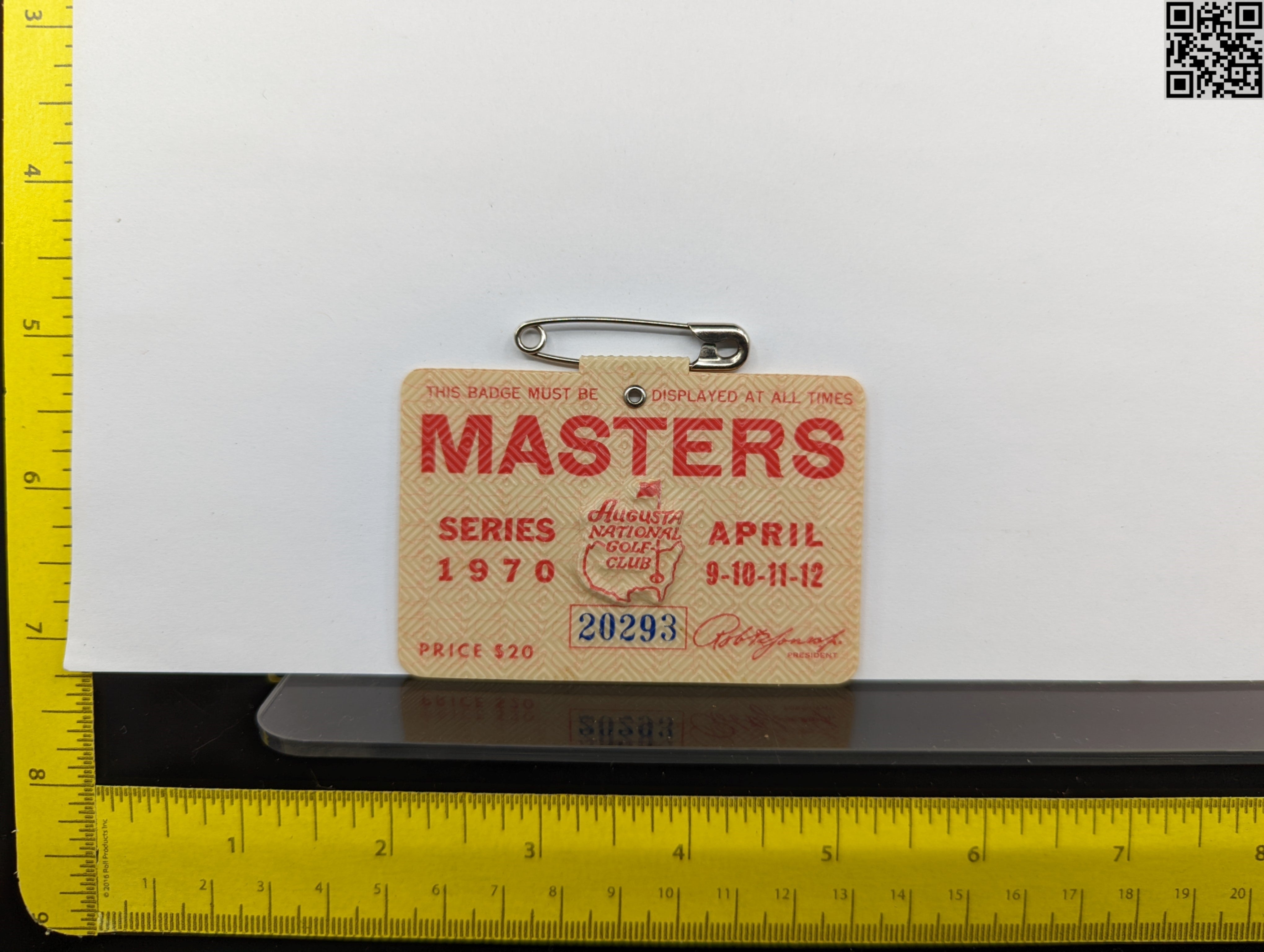 Masters Tickets Badges – Grand Slam Moments