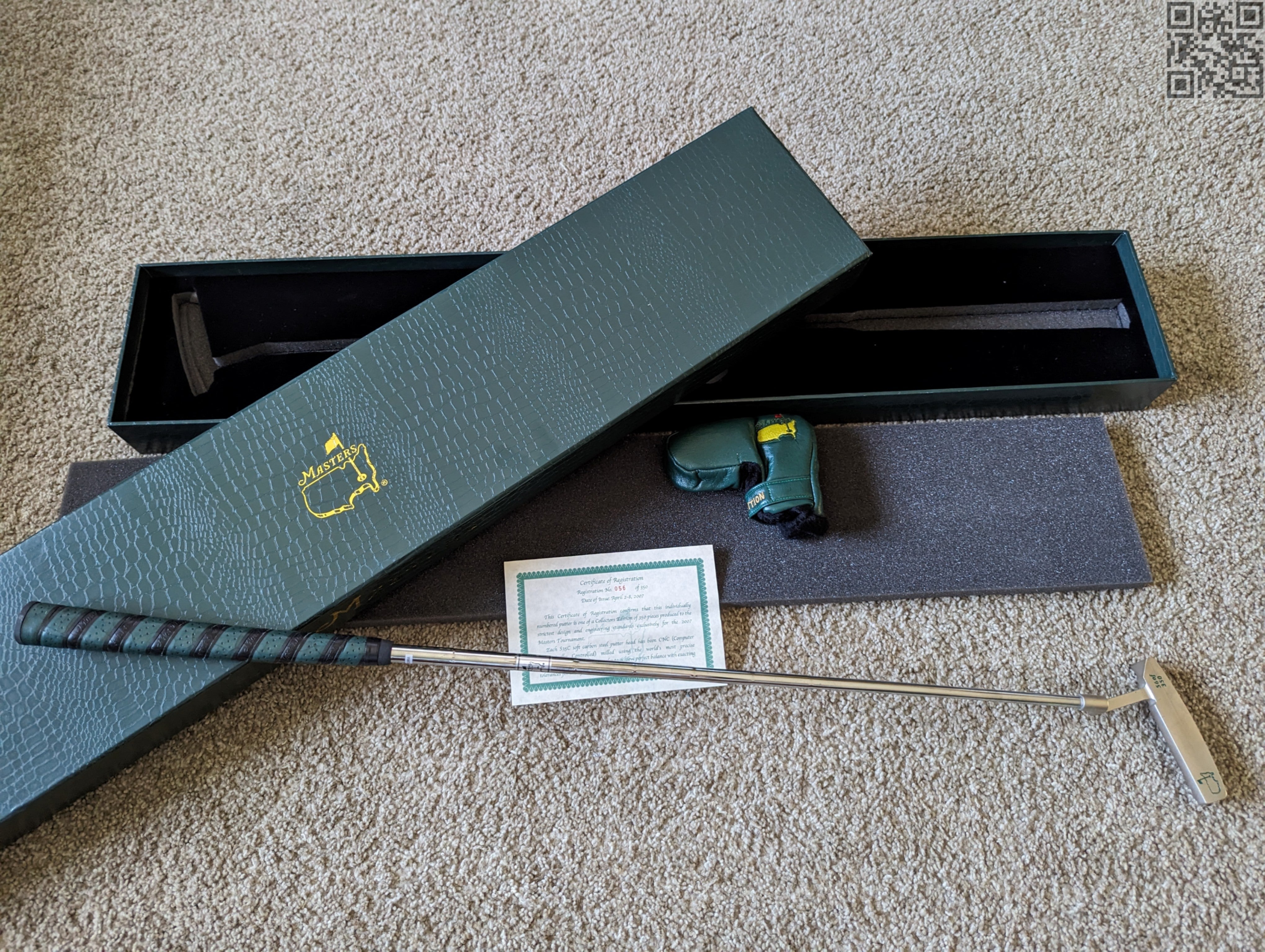 2007 Masters Tournament Limited Edition Putter 350 – Grand Slam Moments