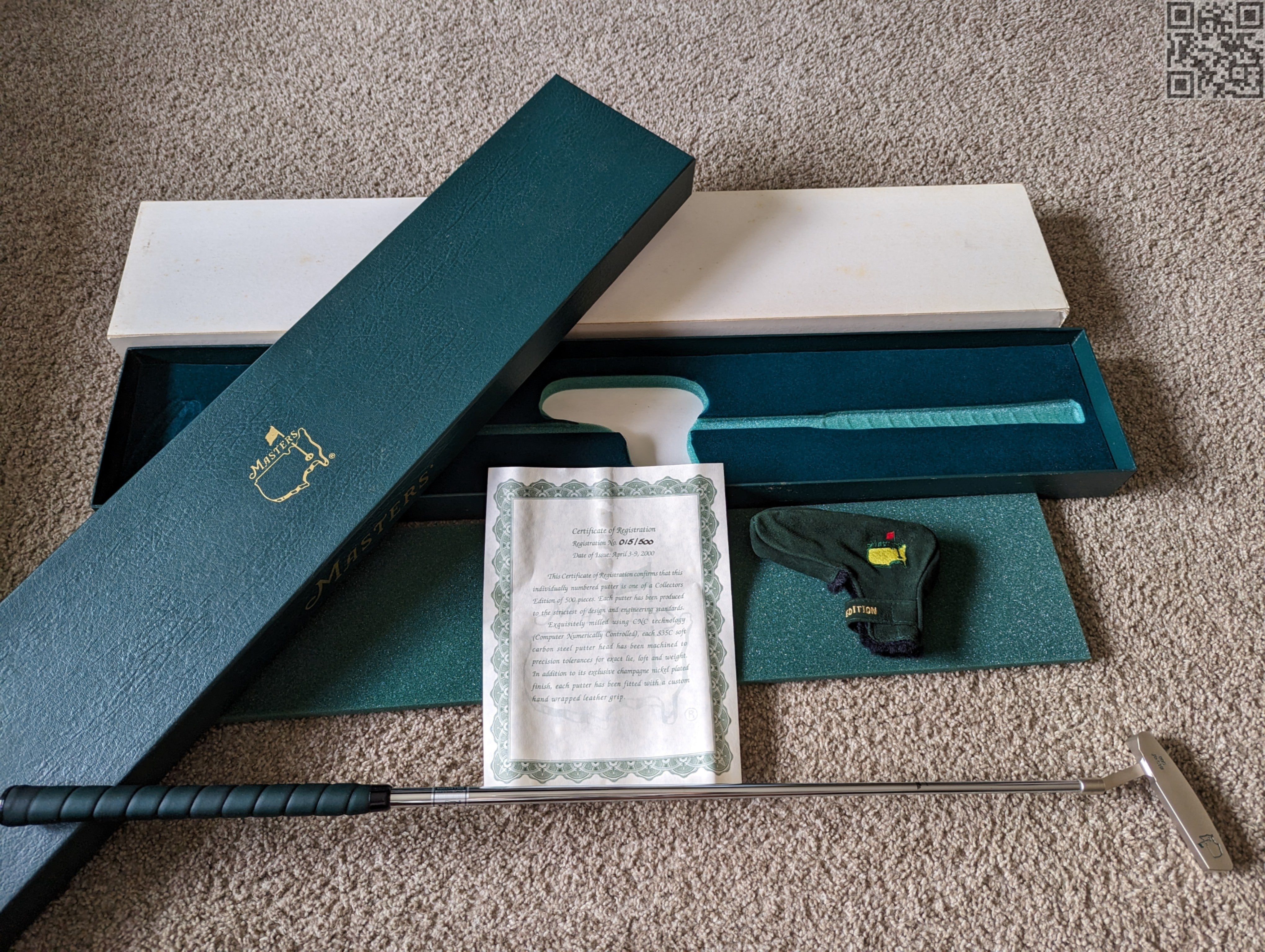 2000 Masters Tournament Limited Edition Putter 500 – Grand Slam Moments